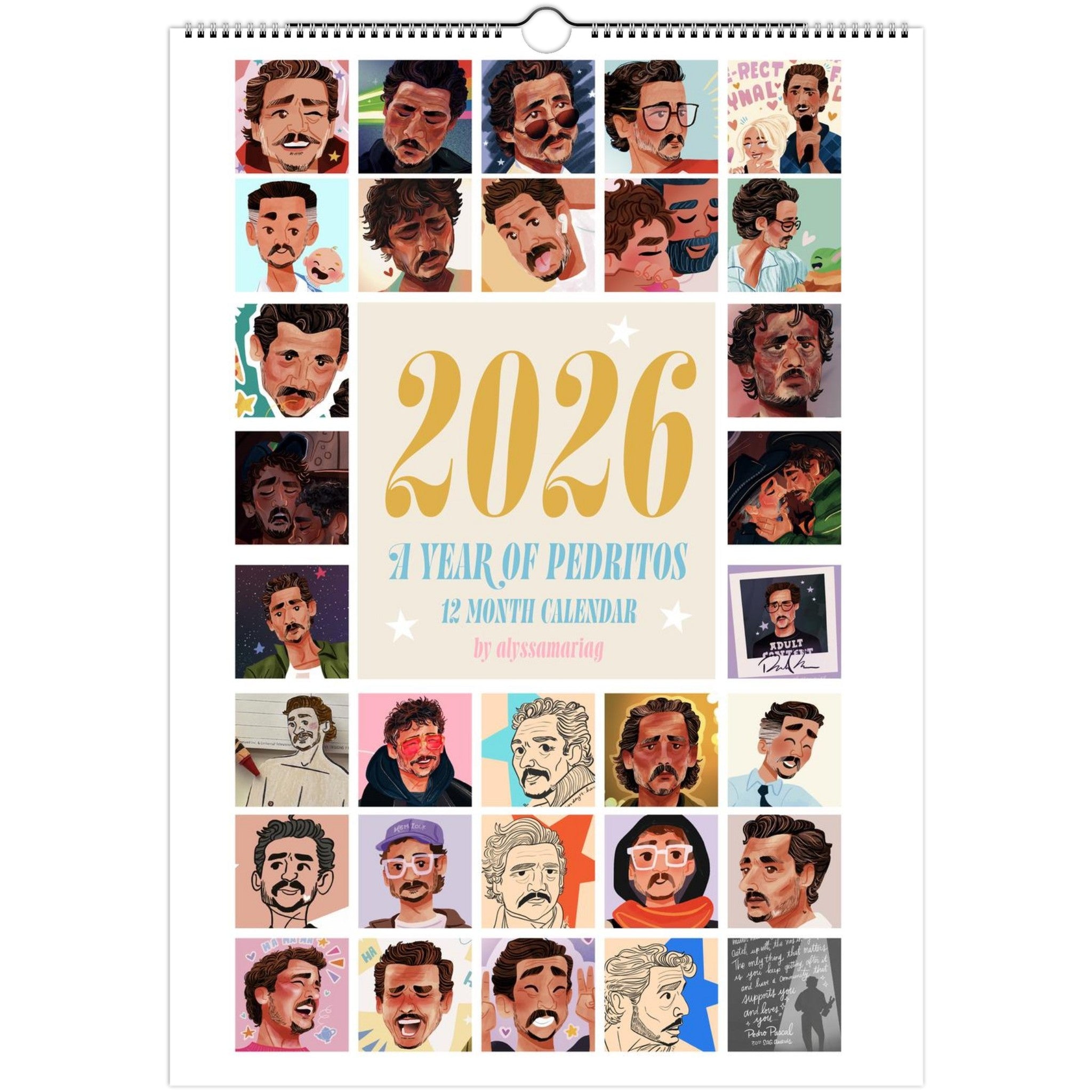A Year Of Pedritos: 2026 Calendar (International Only) – alyssamariag